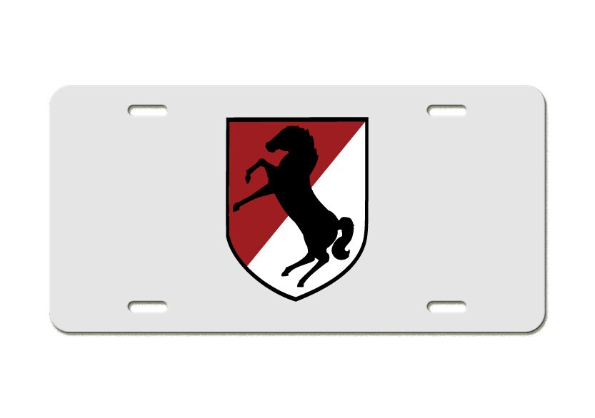 US Army Division - 11th Armored - Aluminum License Plate - Etsy