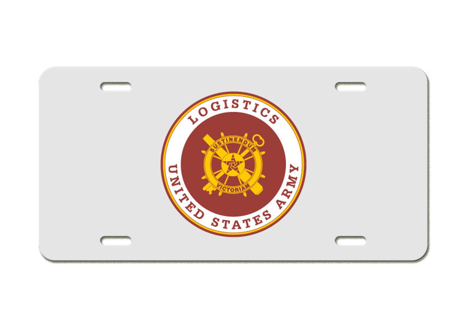 US Army Division Logistics Branch Plaque Aluminum License - Etsy