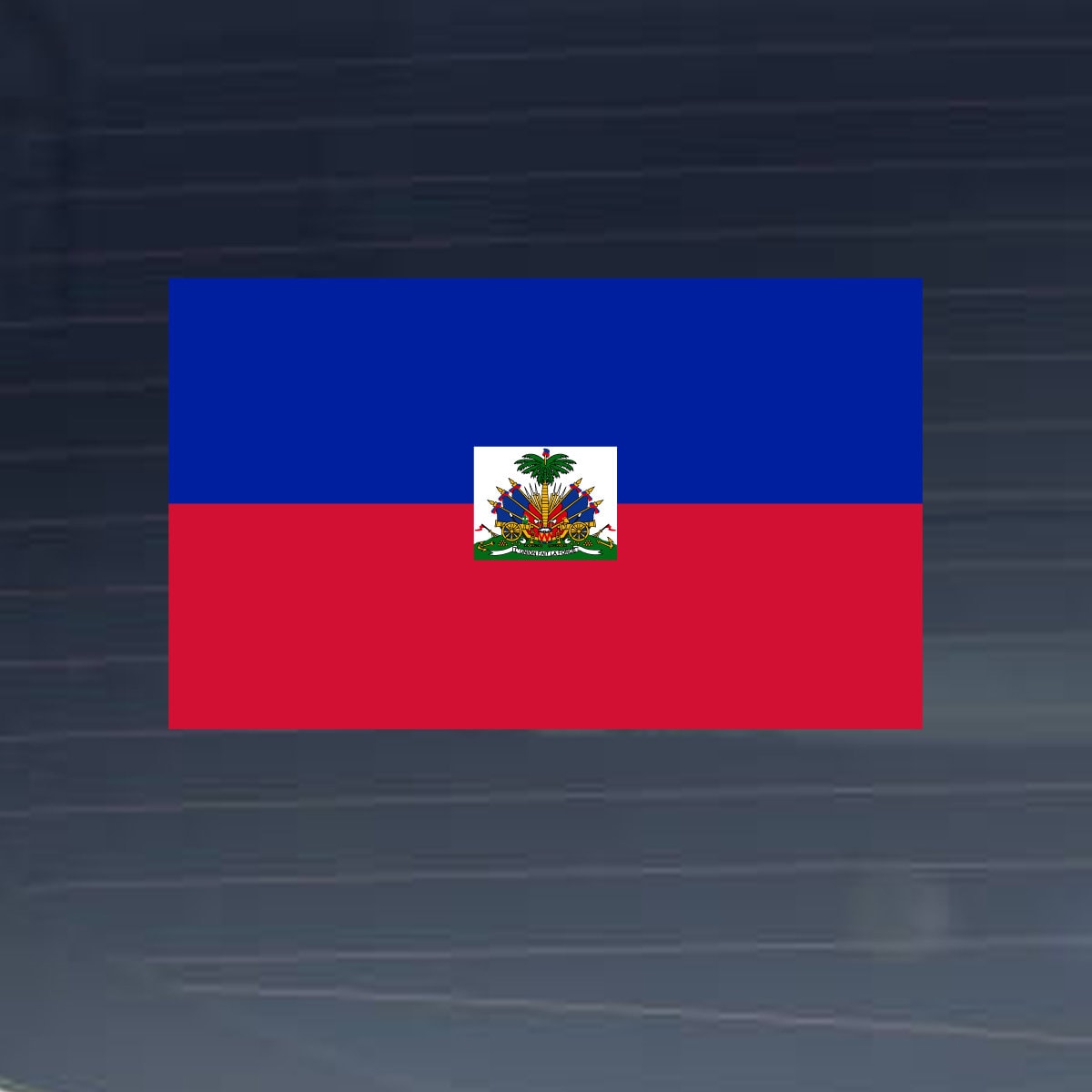 Hati Country National Flag Decal Full Color Vinyl Sticker - Etsy