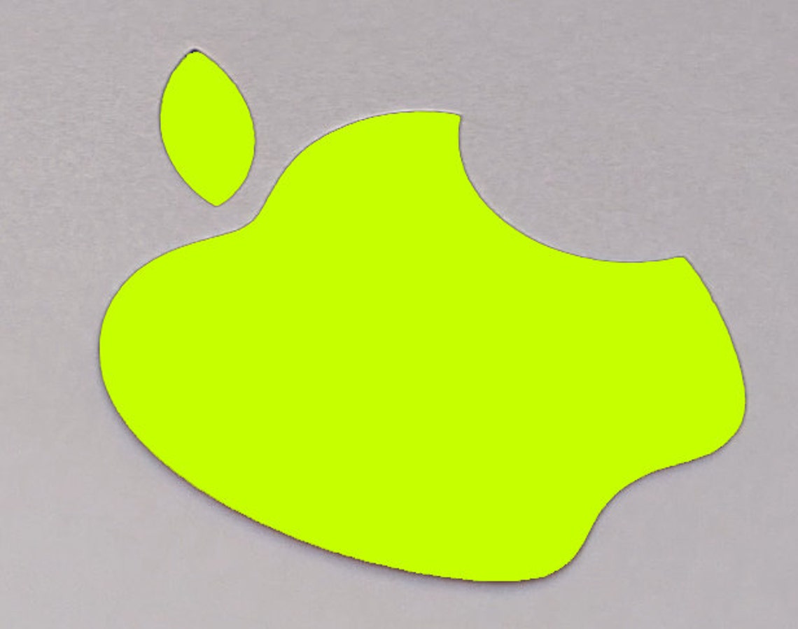 Neon Yellow Color Changer Logo Overlay for the New Apple | Etsy