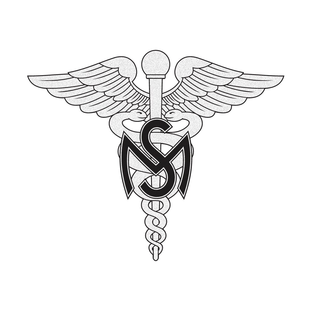 US Army Division - Medical Service Corps Emblem Reflective Indoor ...