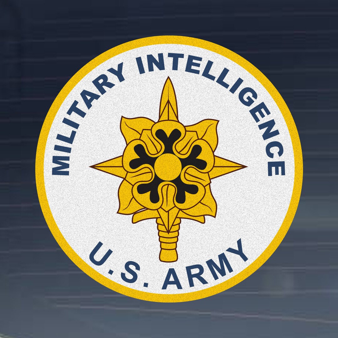 US Army Division - Military Intelligence Plaque Reflective Indoor ...