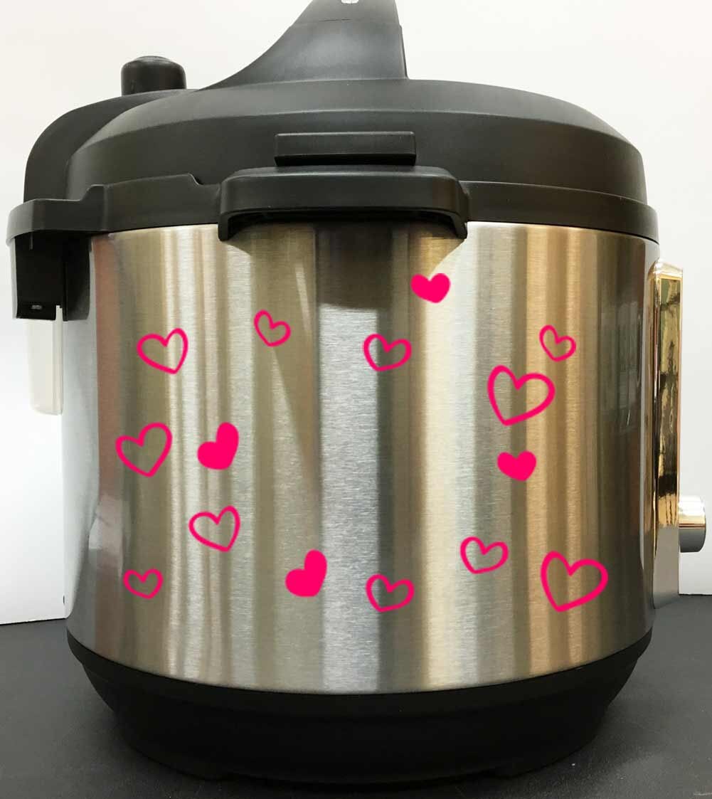 Cute Hearts Art Vinyl Decal Sticker for Instant Pot Instapot | Etsy