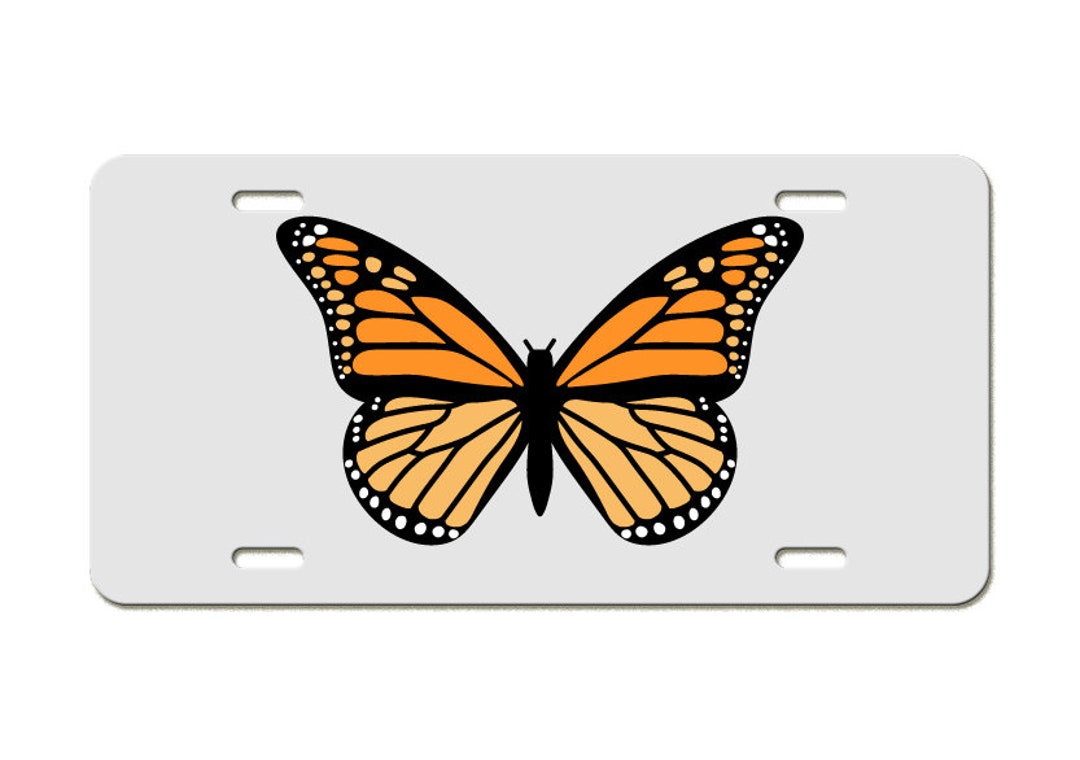 Monarch Butterfly - Aluminum License Plate - Etsy
