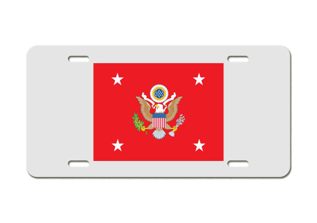 US Army Division - Secretary Army Flag - Aluminum License Plate - Etsy