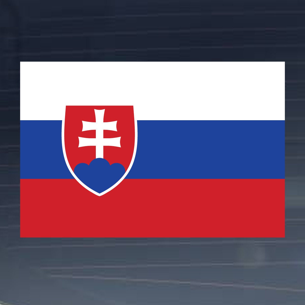Slovakia Country National Flag Decal Slovak Slovak - Full Color Decal ...