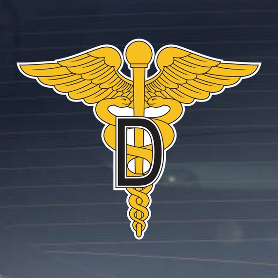 US Army Division Dental Corps Emblem Full Color Vinyl Decal | Etsy