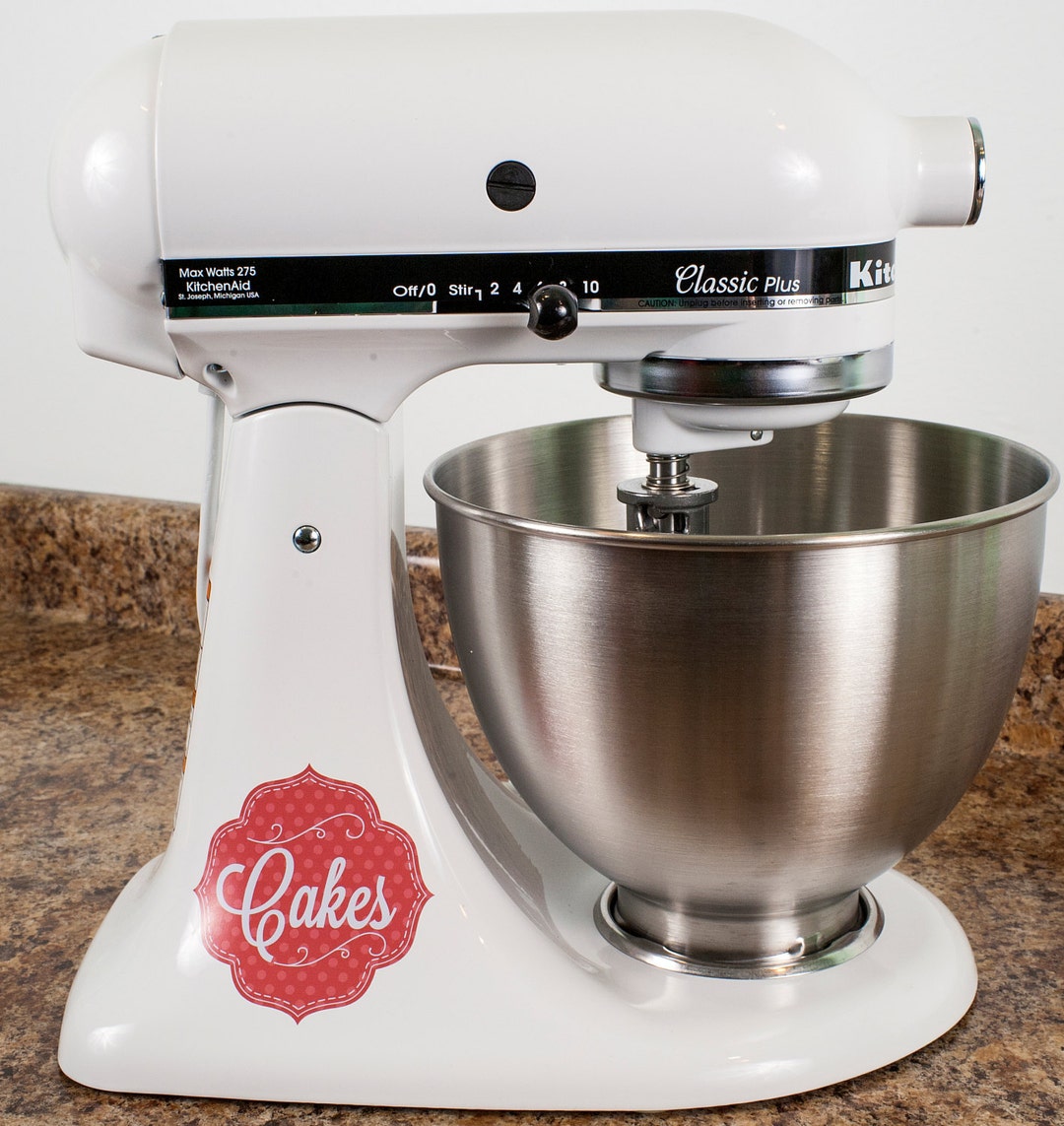 Cake Art Bakery Kitchenaid Mixer Mixing Machine Decal Art Wrap - Etsy