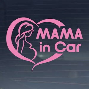 Mama in Car Vinyl Decal for Cars, Laptops, Glass, and More (many Colors ...
