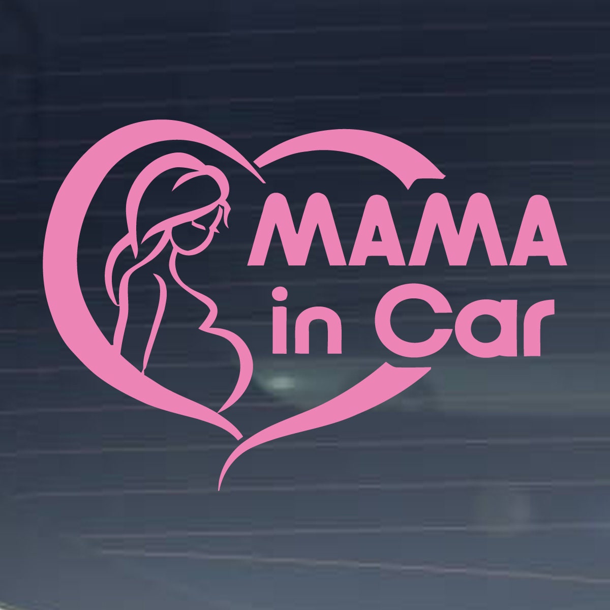 Mama in Car Vinyl Decal for Cars, Laptops, Glass, and More (many Colors ...