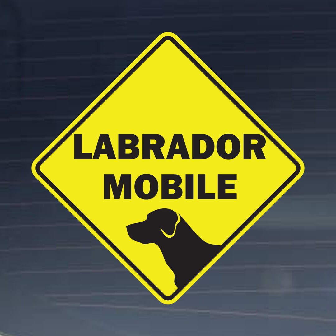 Labrador Mobile Full Color Vinyl Decal Indoor Outdoor Vinyl Decal ...