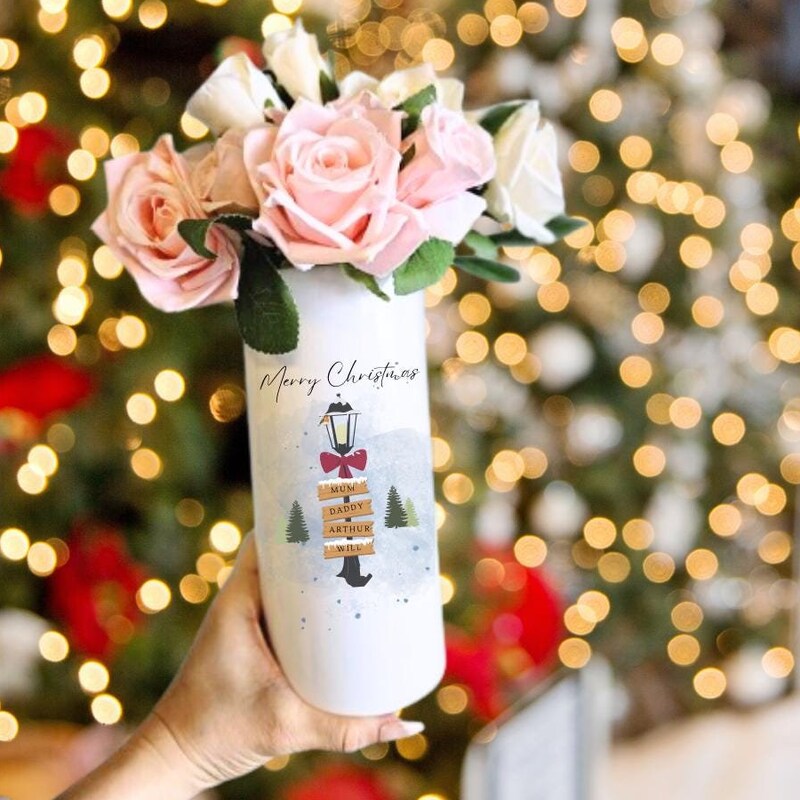 Christmas Vase - Etsy