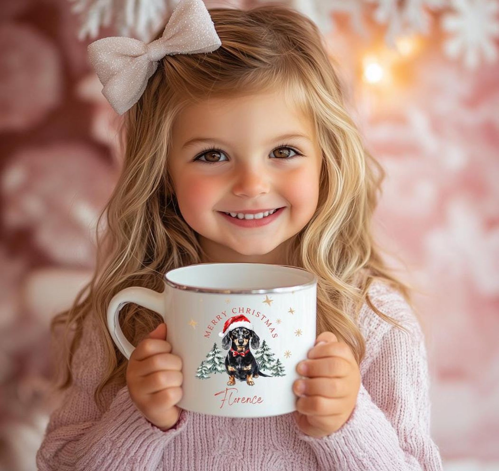 Personalised Dog Photo Mug With Spoon, Custom Dog Portrait Gifts, Dog ...