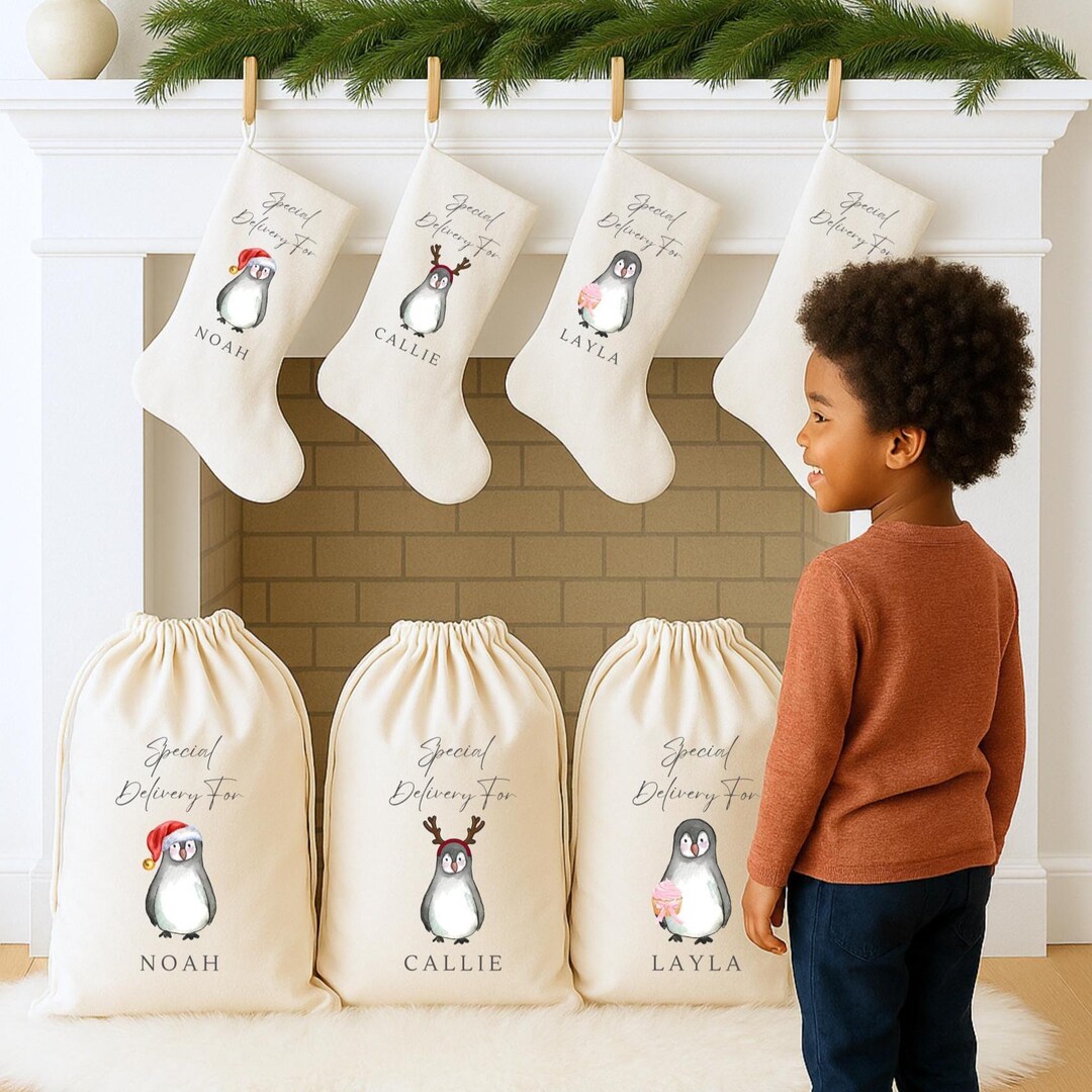 Personalised Family Stockings, Christmas Gifts, Christmas Decor ...