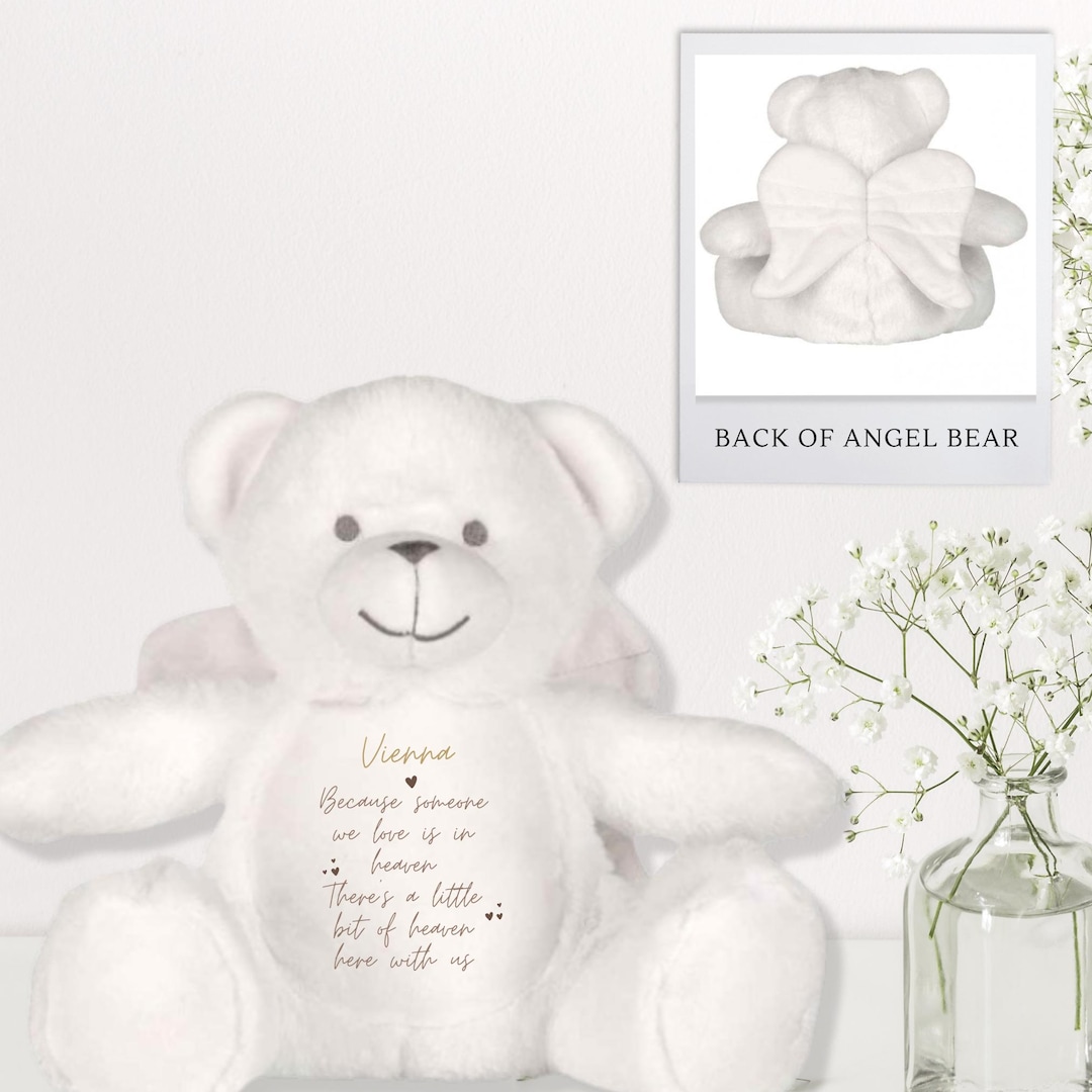 Personalised Memory Teddy Bear, Memory Gift, Soft Toy, Memorial Gifts ...
