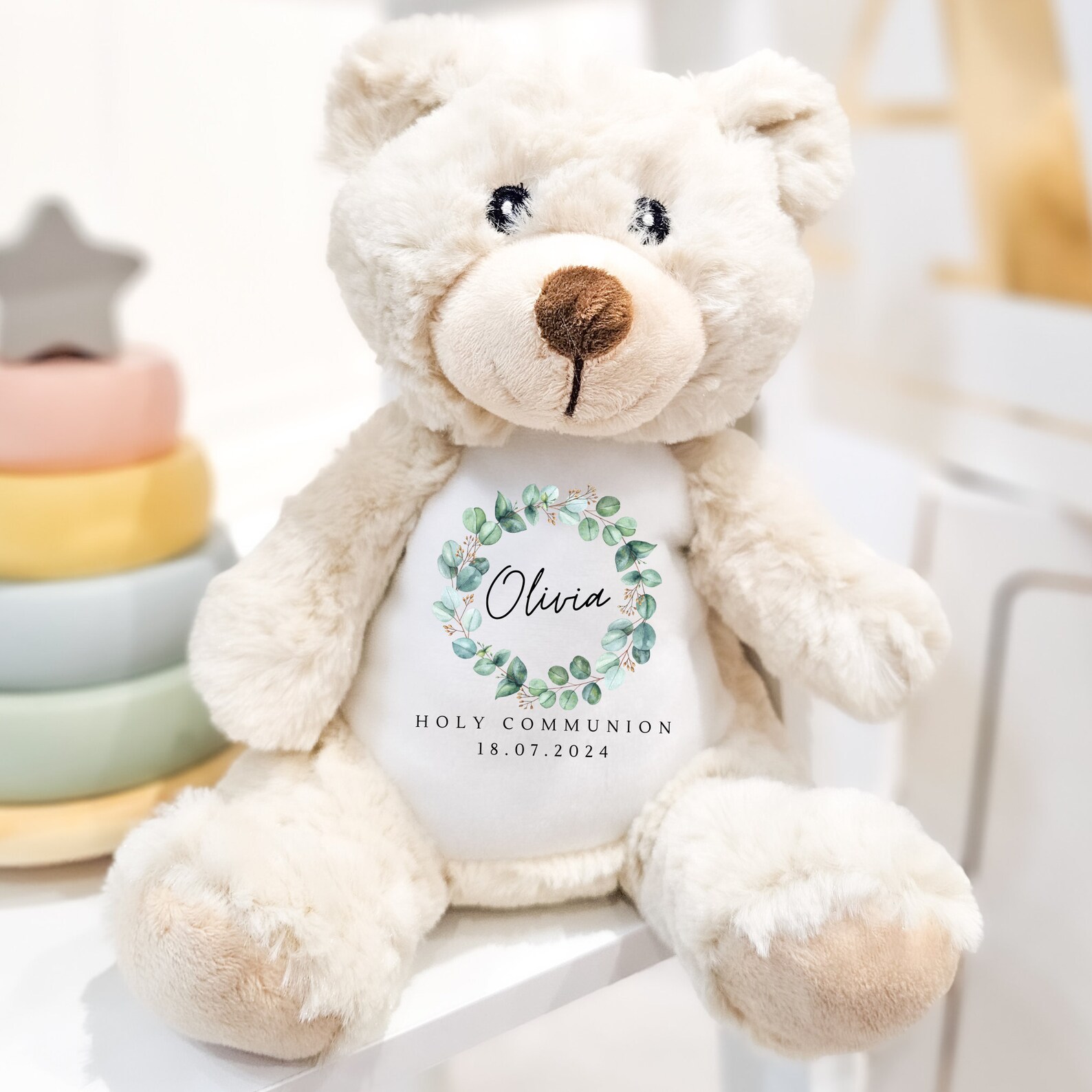 Personalised Gift for Holy Communion, Teddy Bear, Gift for Her, Gift ...