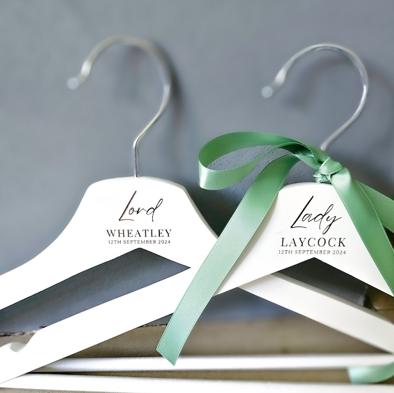 Personalised Engraved Hanger, Wedding Gifts, Gift for Couples, Coat ...