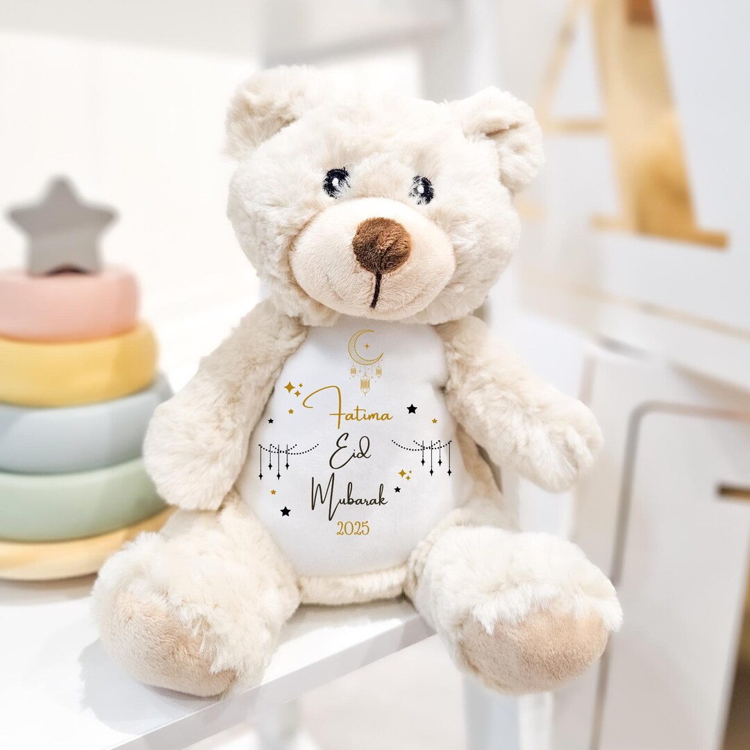 Personalised Teddy Bear, Eid Gifts, First Eid Gift, Gifts for Kids ...