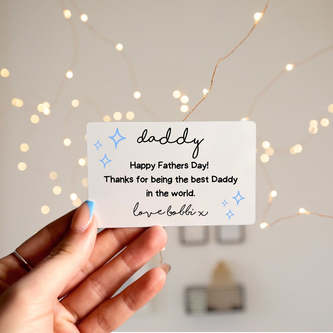 Personalised Wallet Card, Fathers Day Gifts, Gift for Him, Gifts for ...