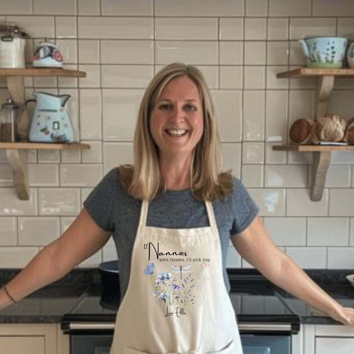 Personalised Apron, Mother's Day Gifts, Grandparent Gift, Personalised ...