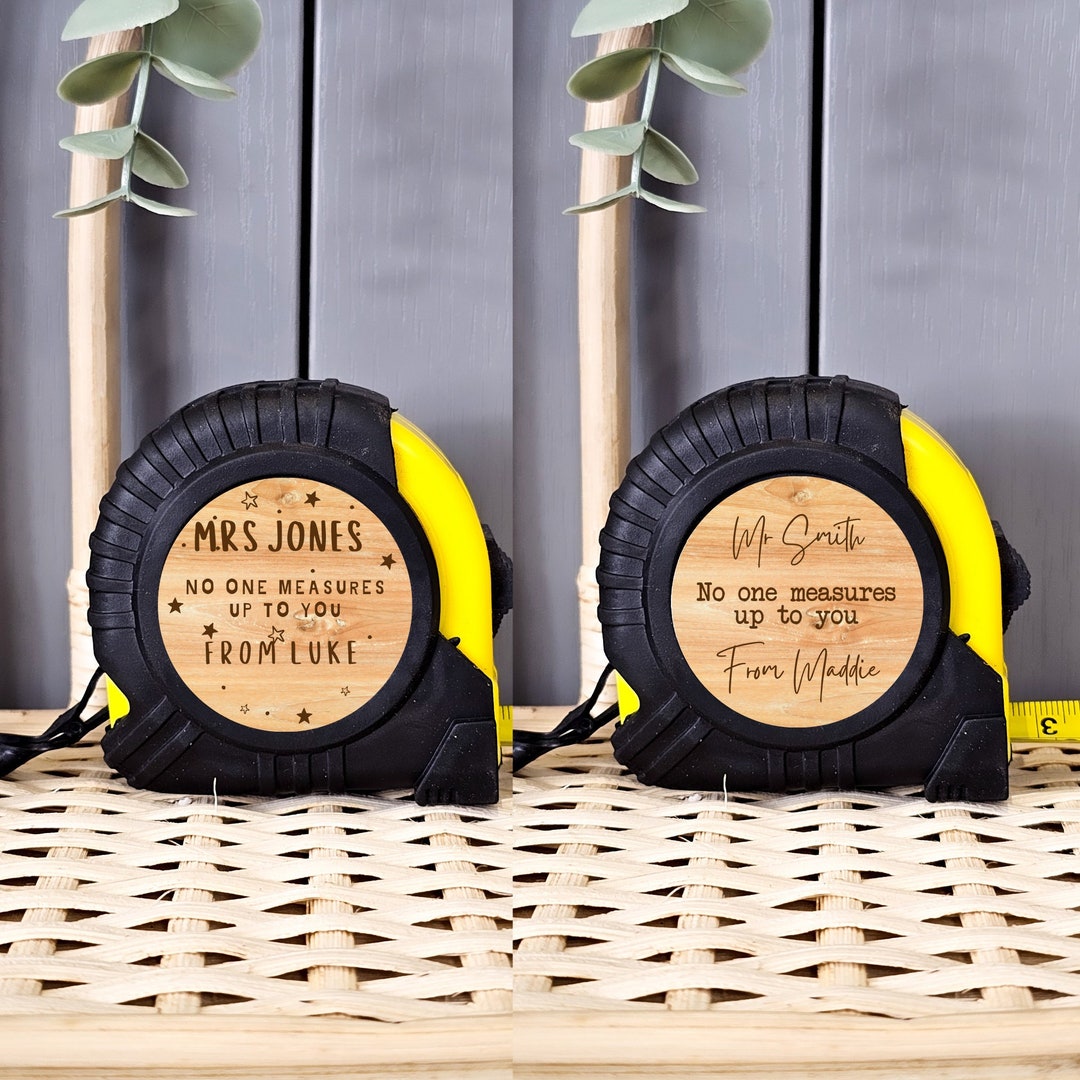 Personalised Teacher Gifts, Tape Measure, Gift for Him, Gift for Her ...
