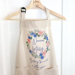 Gift for Nanny, Gift for Nanny, Personalised Apron, Gift for Mum ...