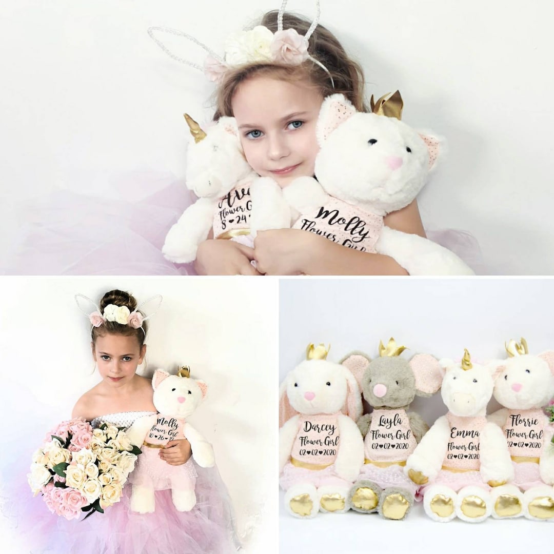 Flower Girl Gift, Wedding Gift, Bridesmaid Gift, Flower Girl Proposal ...