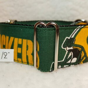 Green Bay Packers Martingale Collar w/ Helmet, 1, 1.5 & 2 Packy Pack ...