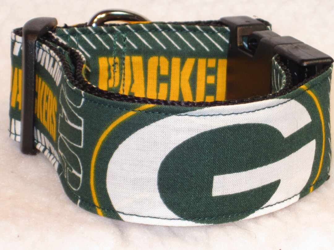 Green Bay Packers, 1, 1.5 & 2 Dog Collars, Martingale Collar, or Side ...