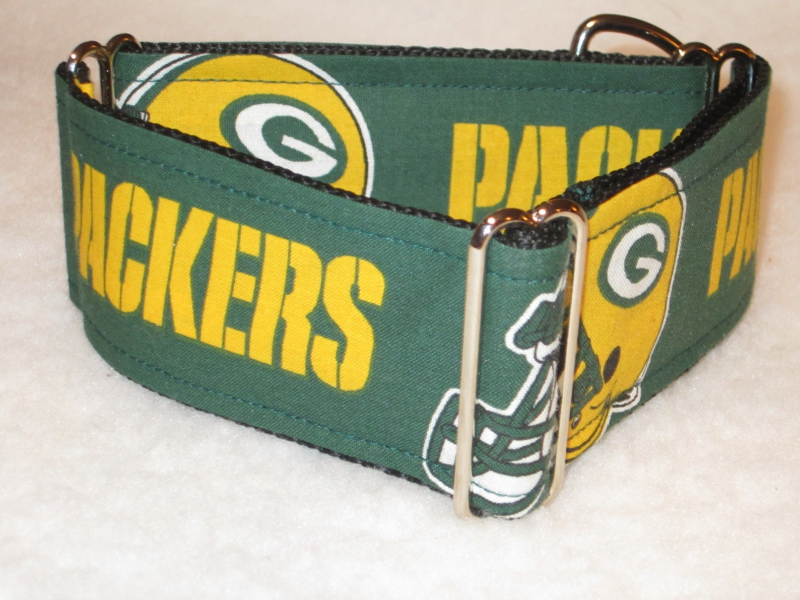 Green Bay Packers Martingale Collar w/ Helmet, 1, 1.5 & 2 Packy Pack ...
