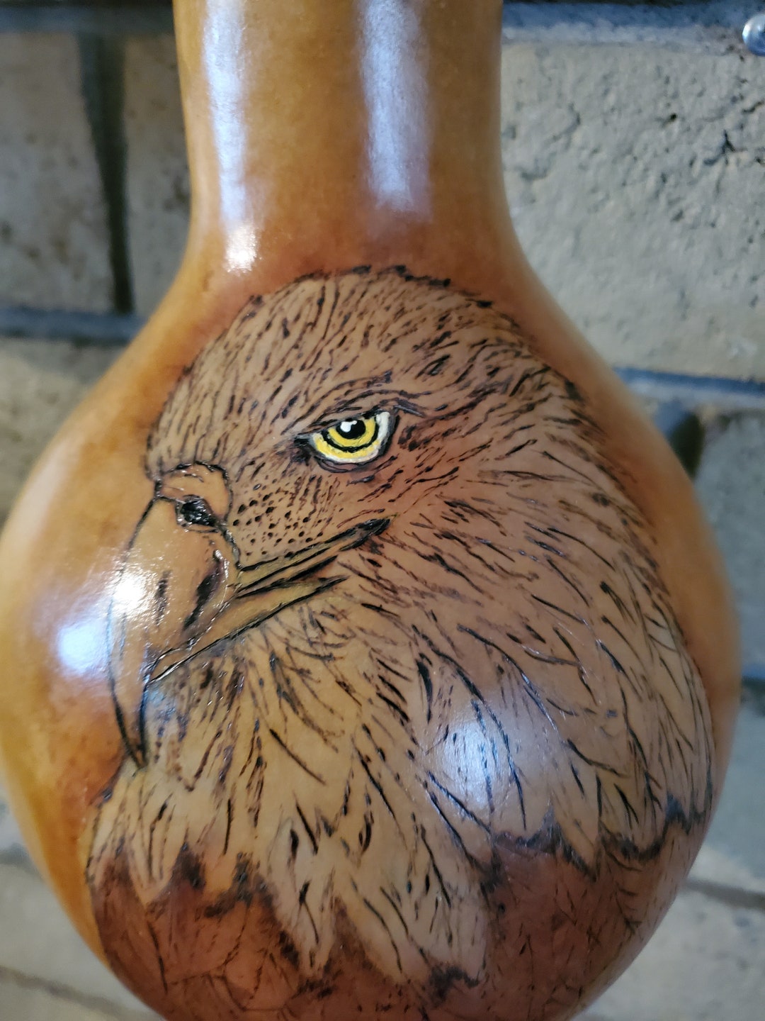 Eagle Thunder Gourd Eagle Gourd Art...great Thunder Sound - Etsy