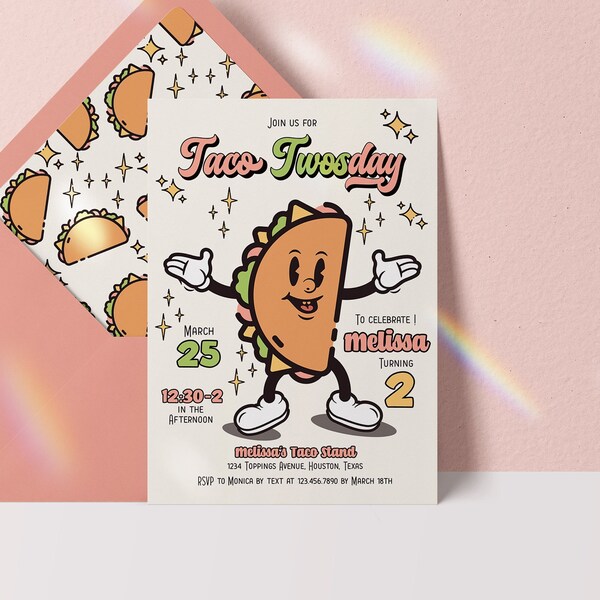 Taco Twosday Invite - Etsy