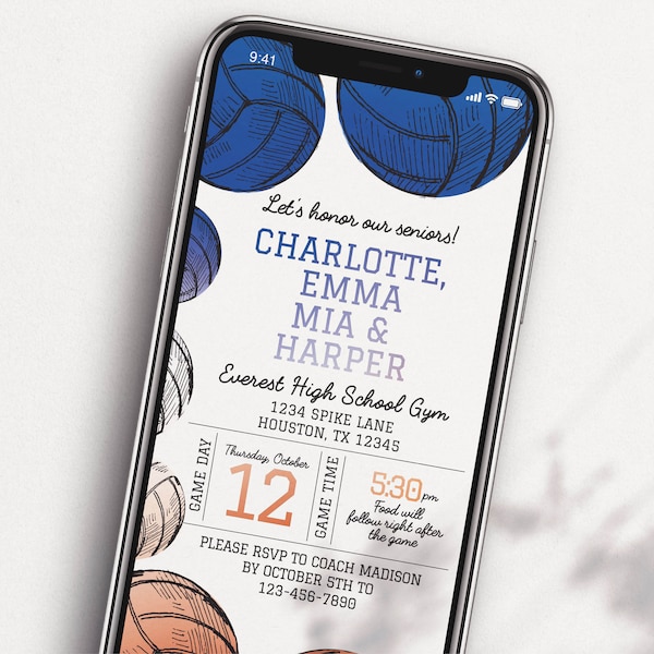 Senior Night Invitation - Etsy