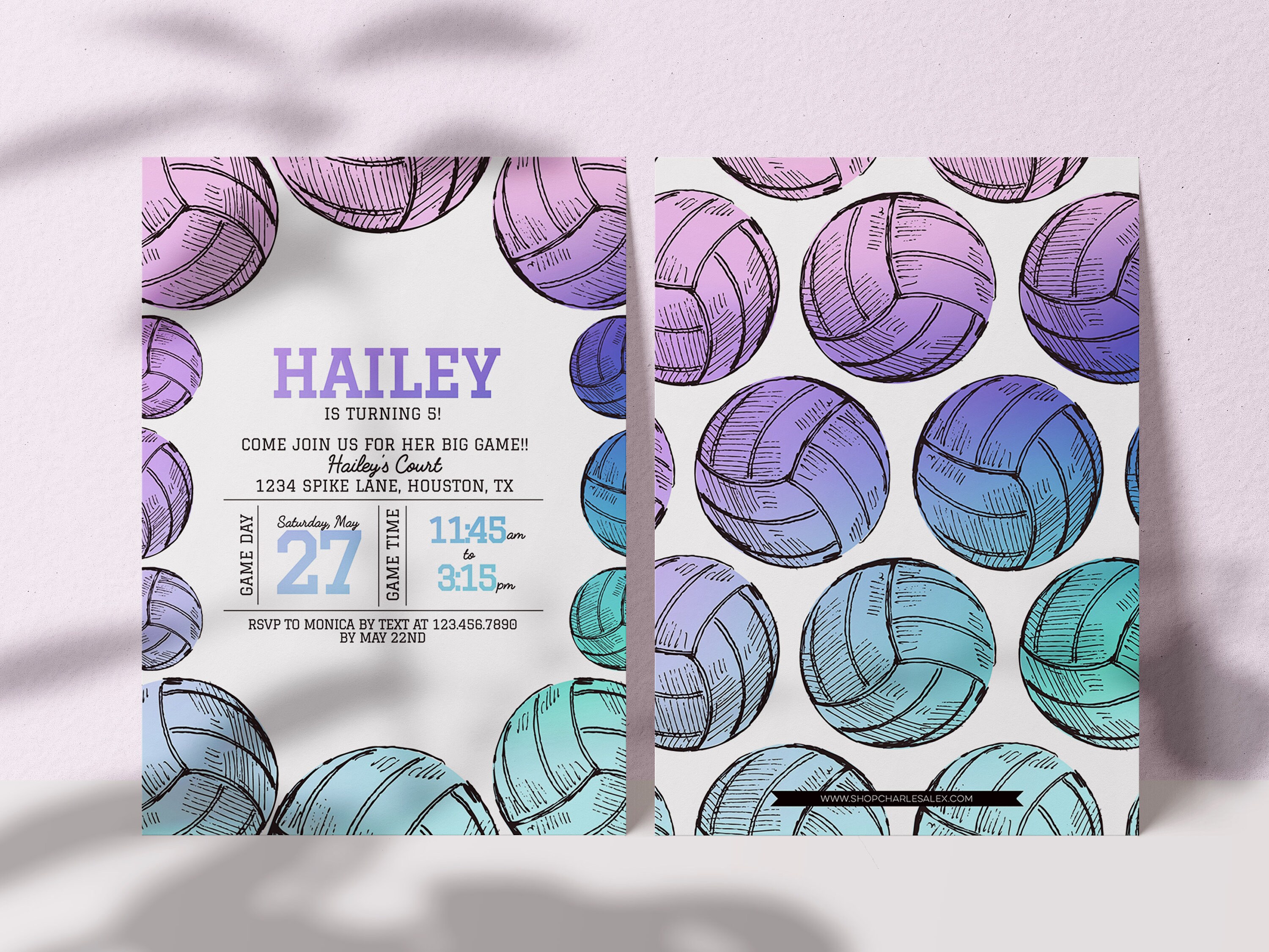 Editable Volleyball Sign Custom Text Volleyball Birthday - Etsy