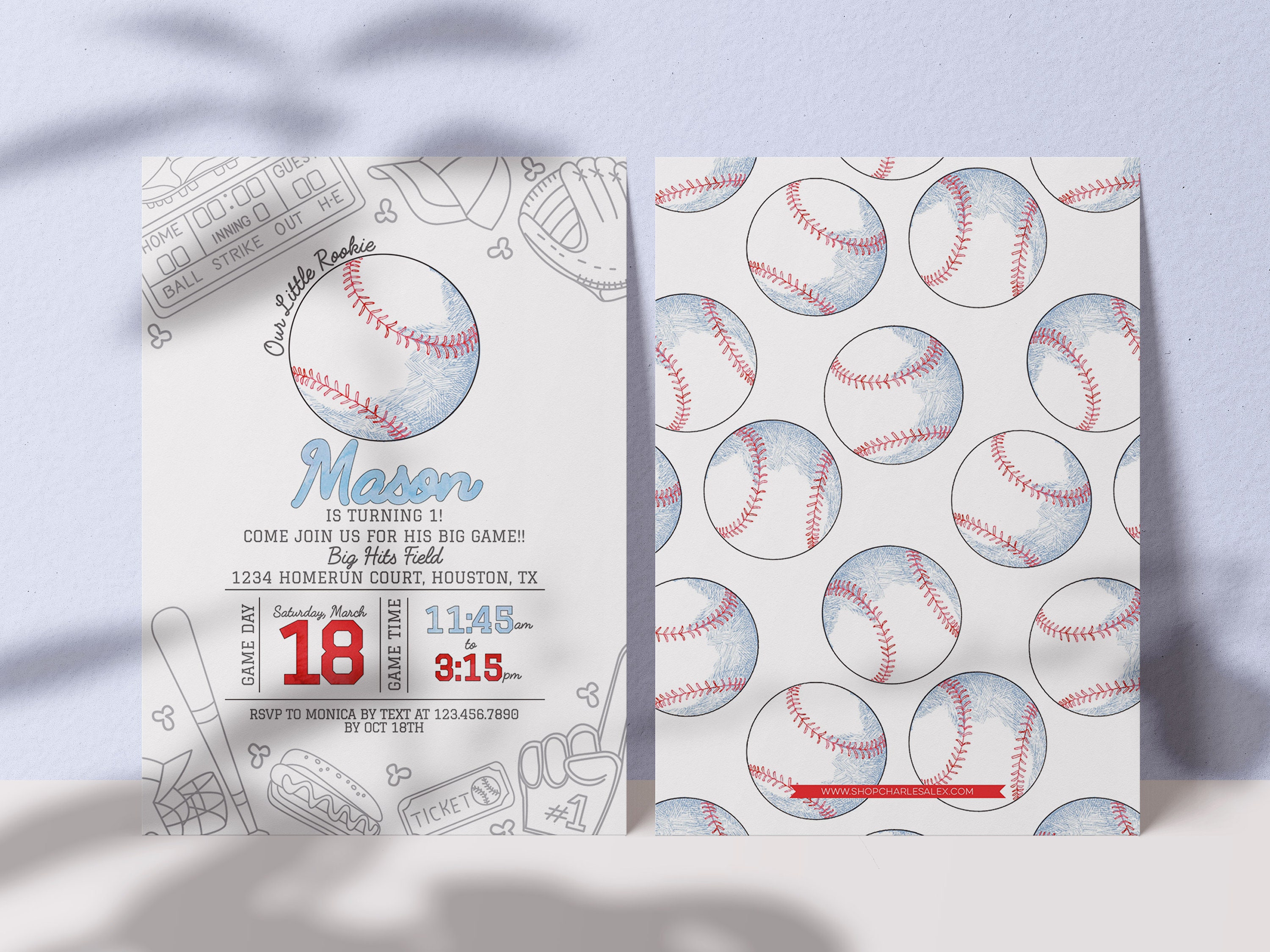Editable Baseball Invitation, Baseball Birthday Invitation, Baseball ...