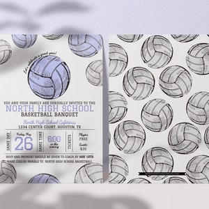 Editable Volleyball Seating Chart Sign Volleyball Banquet Seating Chart ...