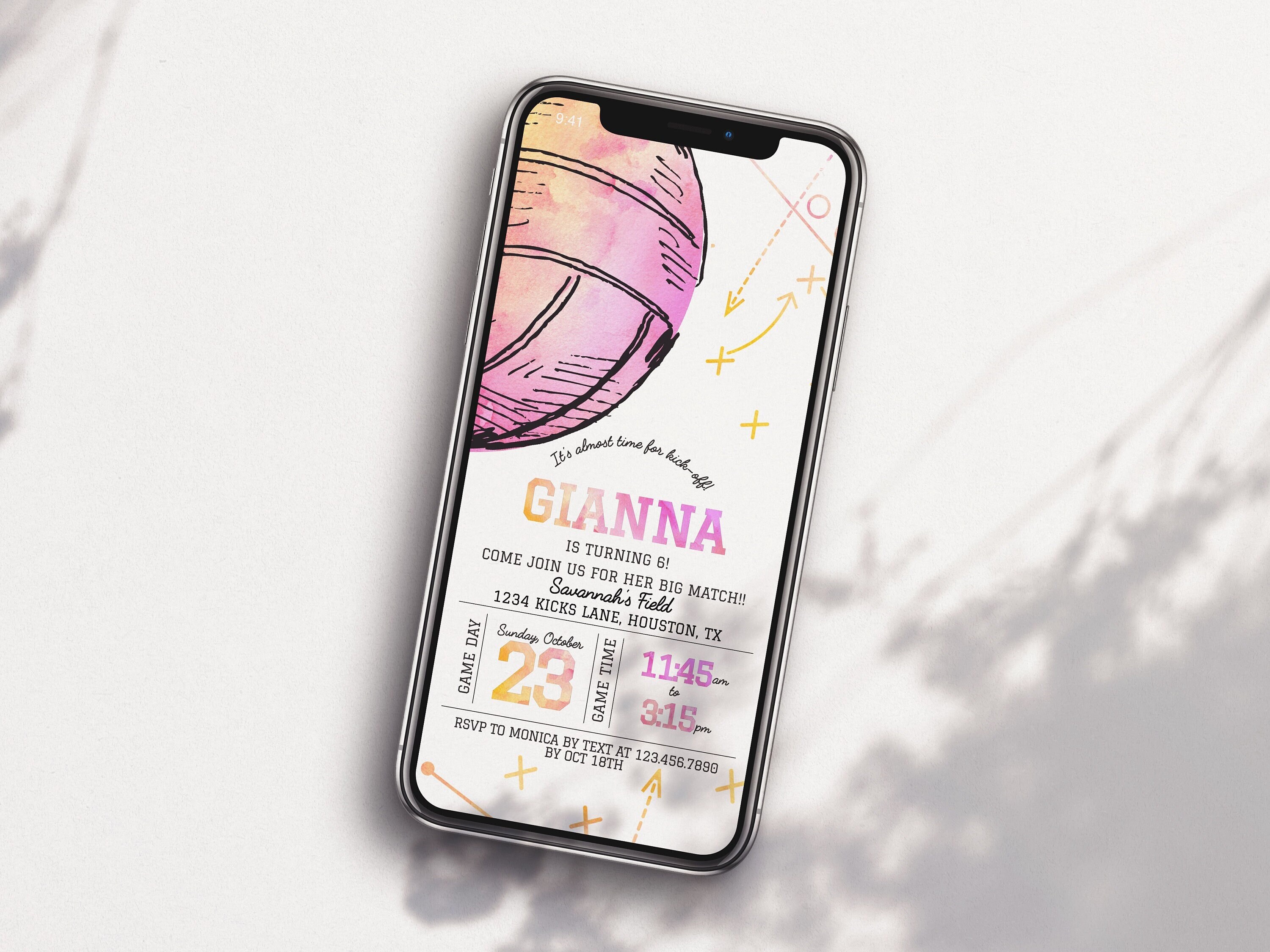 Textable Volleyball Birthday Invitation Volleyball Theme - Etsy