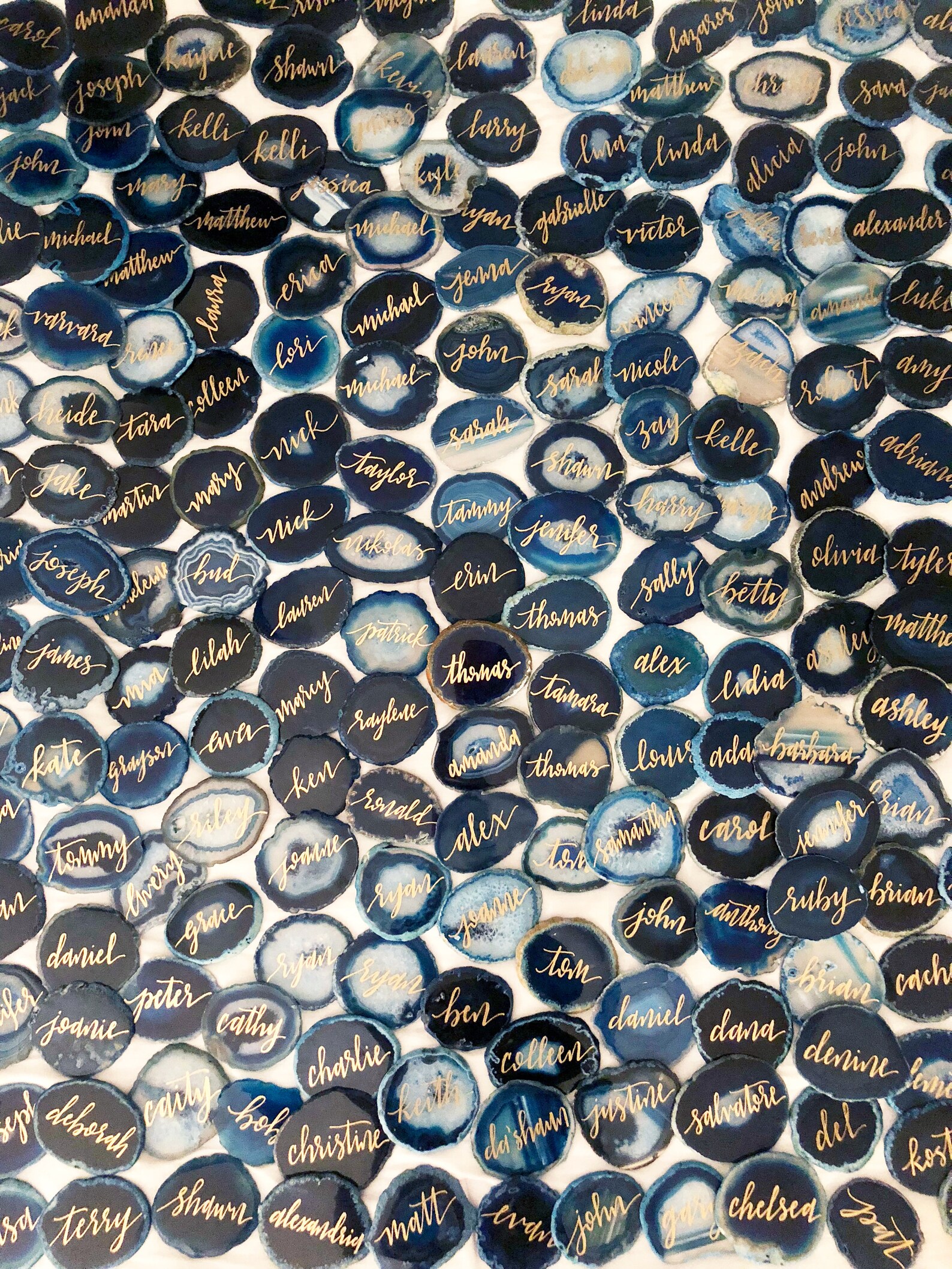 Agate Slices With Calligraphy Custom Made to Order Great - Etsy