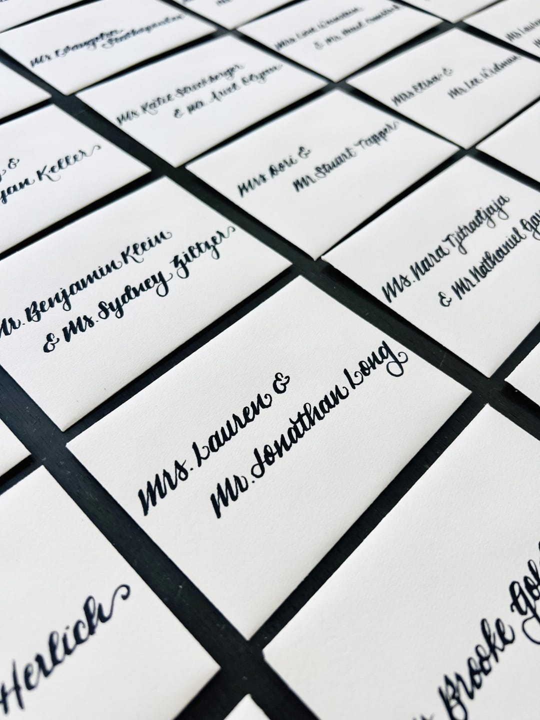 NEW! Custom Handwritten Mini Envelopes & Place Cards, Made to Order ...