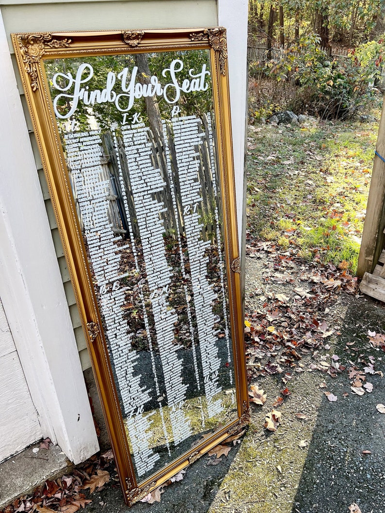 For Rent Seating Charts Calligraphy for Your New England - Etsy