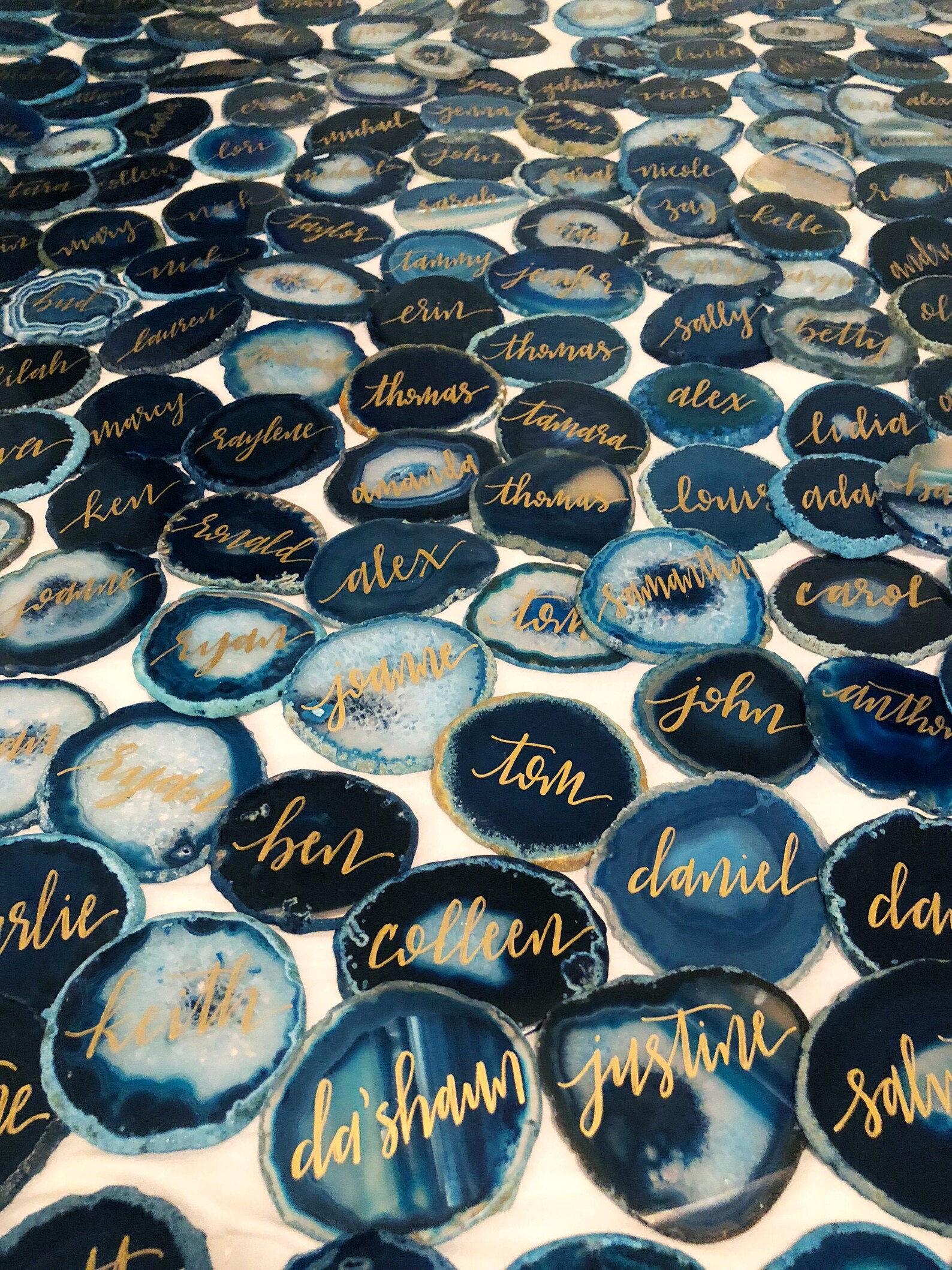 Agate Slices With Calligraphy Custom Made to Order Great - Etsy