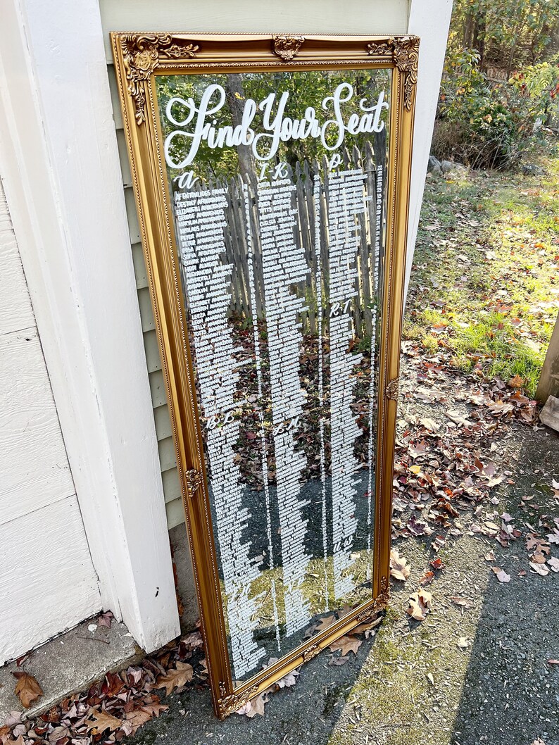 For Rent Seating Charts Calligraphy for Your New England - Etsy