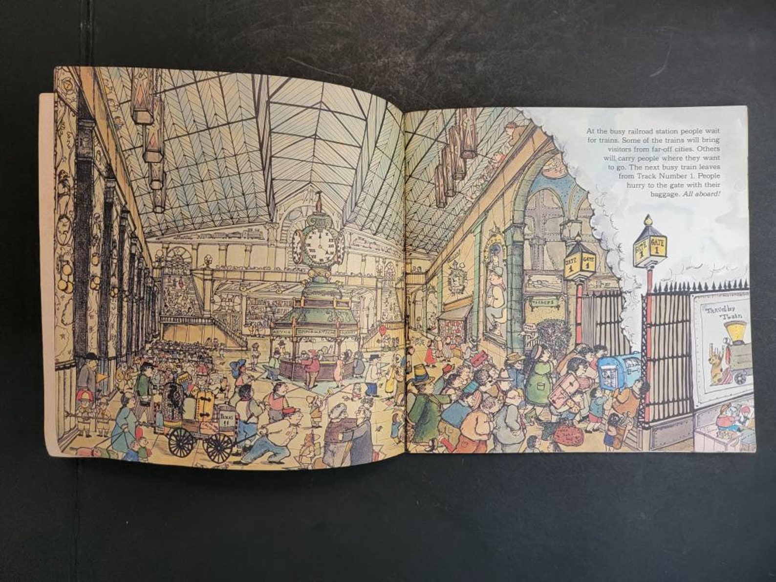 1978 Random House Busy Trains Vintage Children's Story by Peter Lippman ...