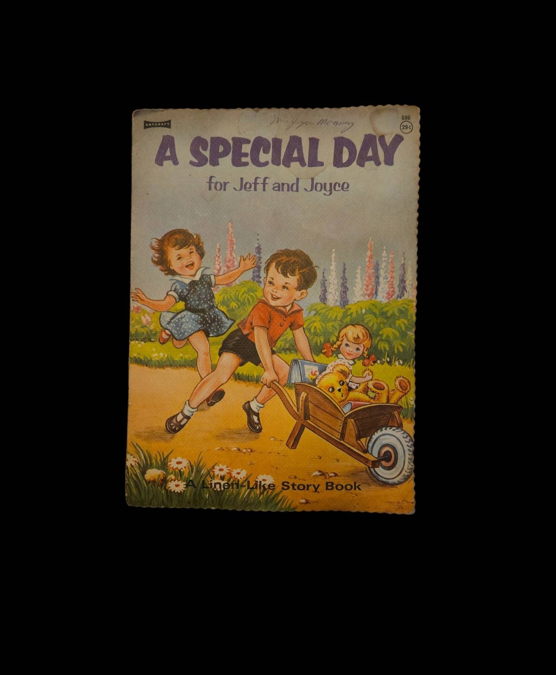 A Linen-like Story Book, Vintage Saalfield Publishing, A Special Day ...