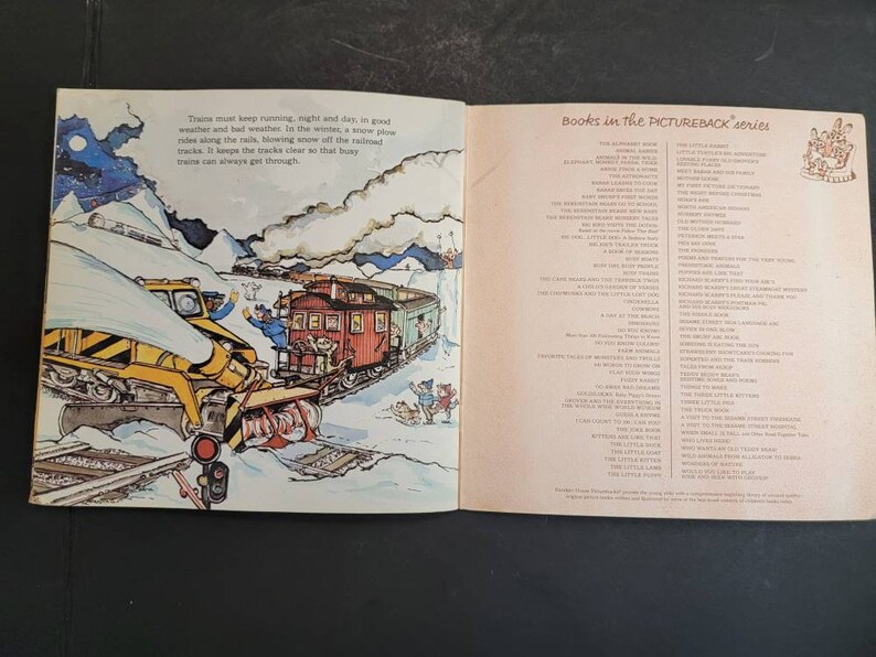 1978 Random House Busy Trains Vintage Children's Story by Peter Lippman ...