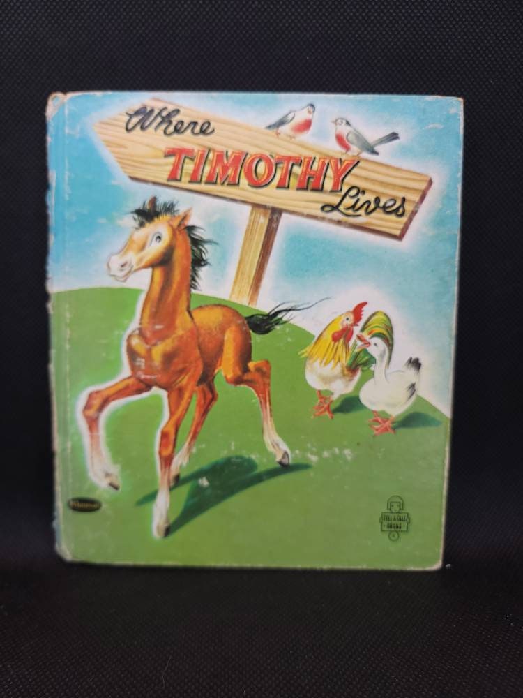 Where Timothy Lives Whitman Tell-a-tale Books Copywrite 1958 - Etsy