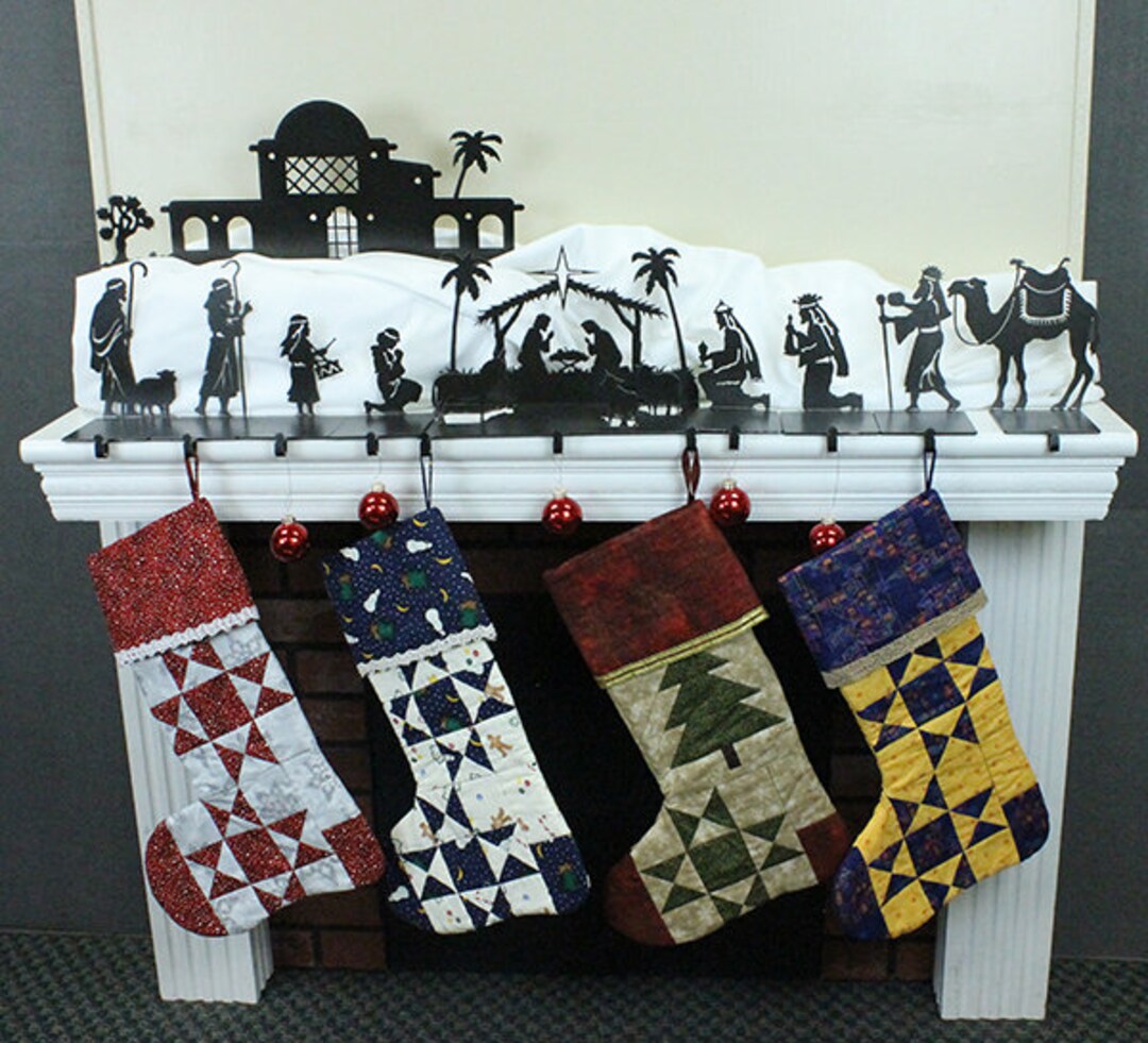 9 Piece Nativity Stocking Holder 36992 - Etsy