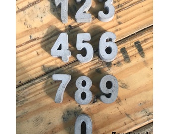 Cement Numbers - Etsy