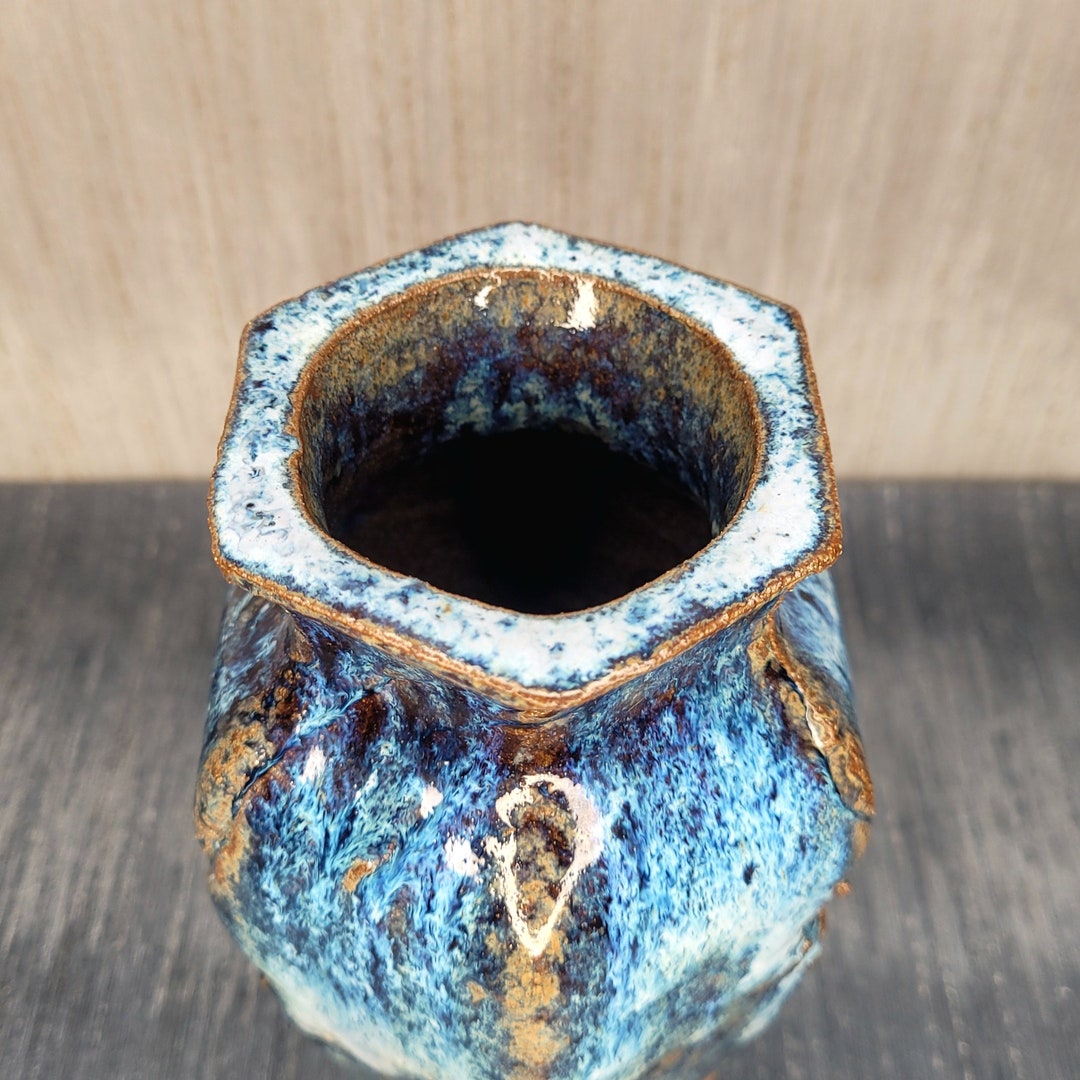 Octagon Ceramic Vase. - Etsy