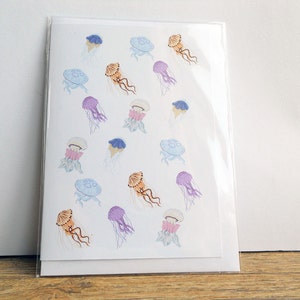 Bloom of Jellyfish Card - Etsy